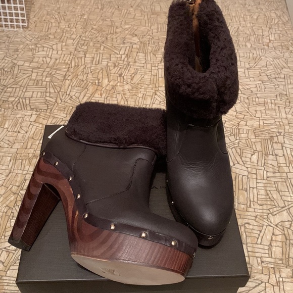 Elie Tahari | Shoes | Elie Tahari Leather Shelly Clog Boot | Poshmark